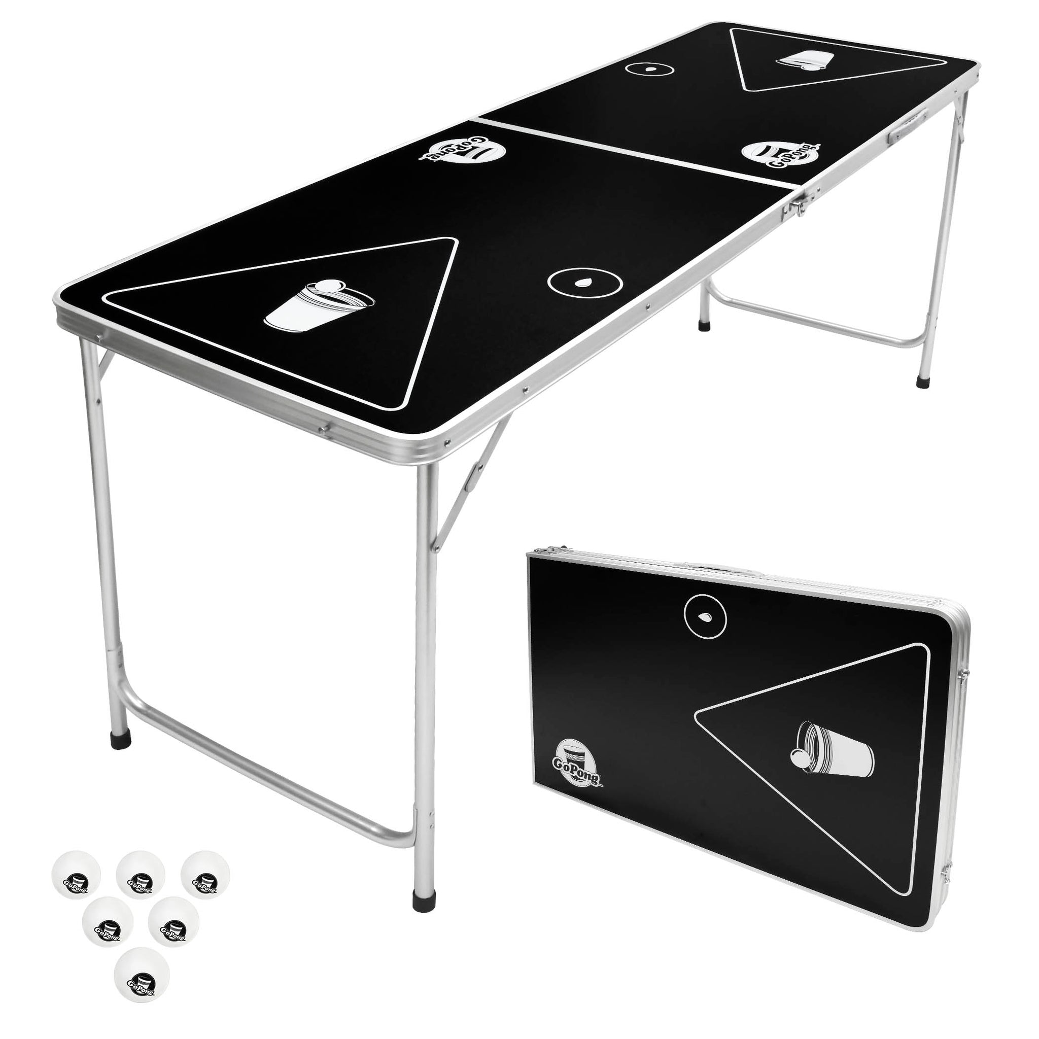 GoPong 6' Portable Folding Beer Pong Table